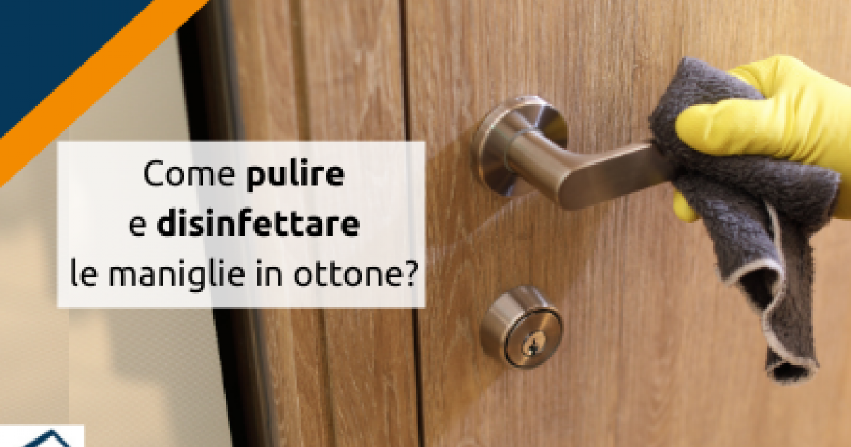 How to clean and disinfect brass handles