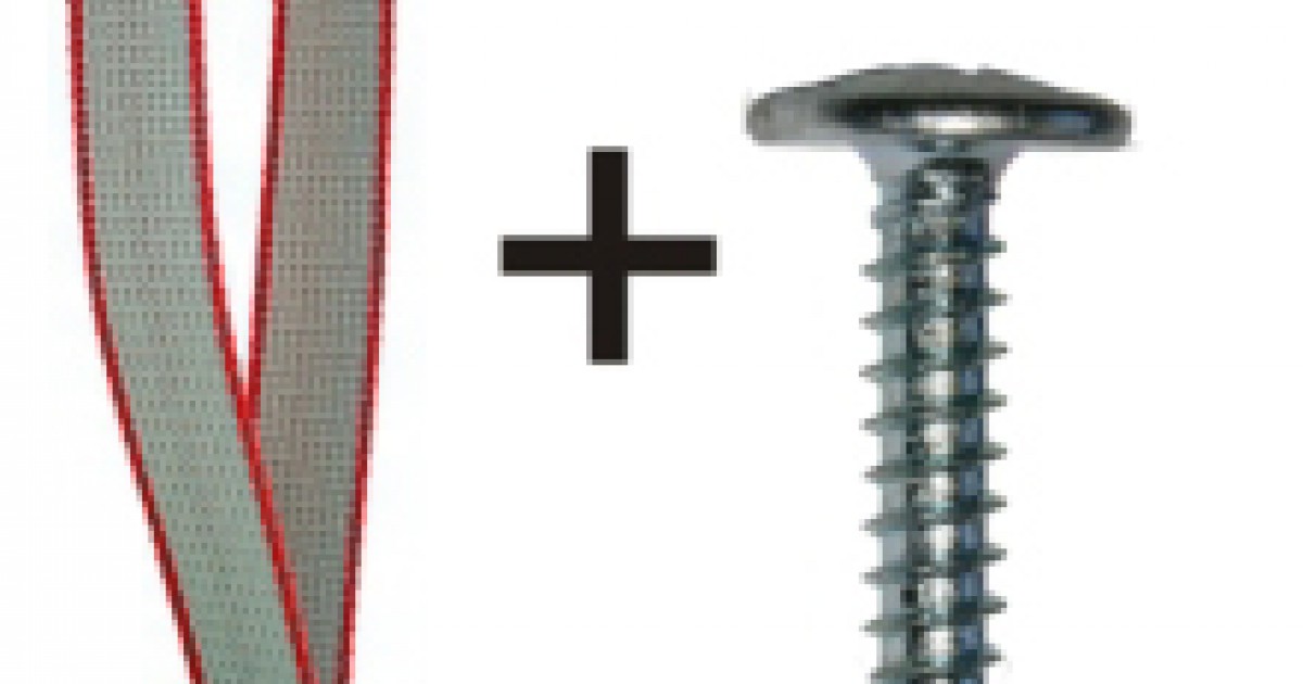 Window Transport Strap with Self-Drilling Screw