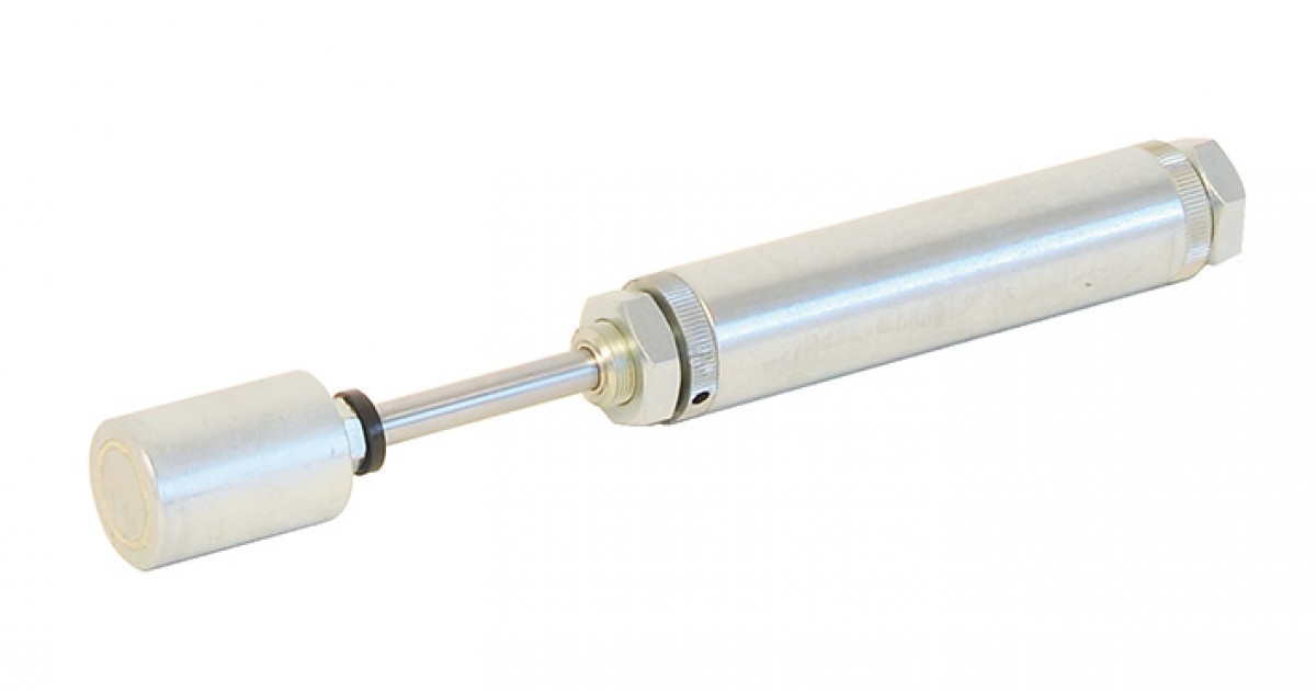 Hydraulic shock absorber for closing security doors