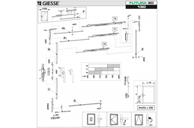 Giesse accessories for aluminum windows | Windowo