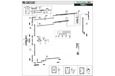 Giesse accessories for aluminum windows | Windowo