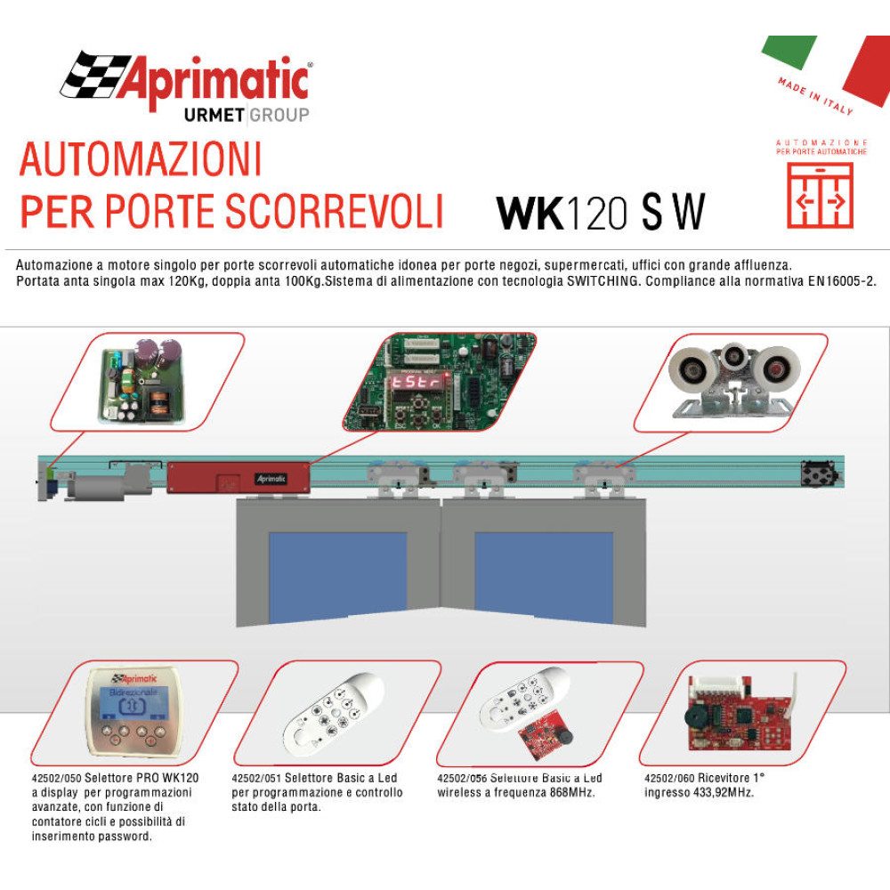 APRIMATIC WK120 Sliding Door Automation