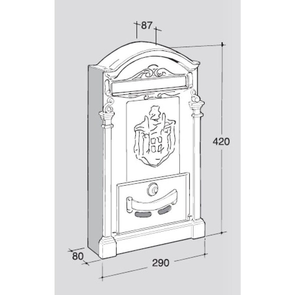 Italian Design Mailbox - Poste Regie Silmec
