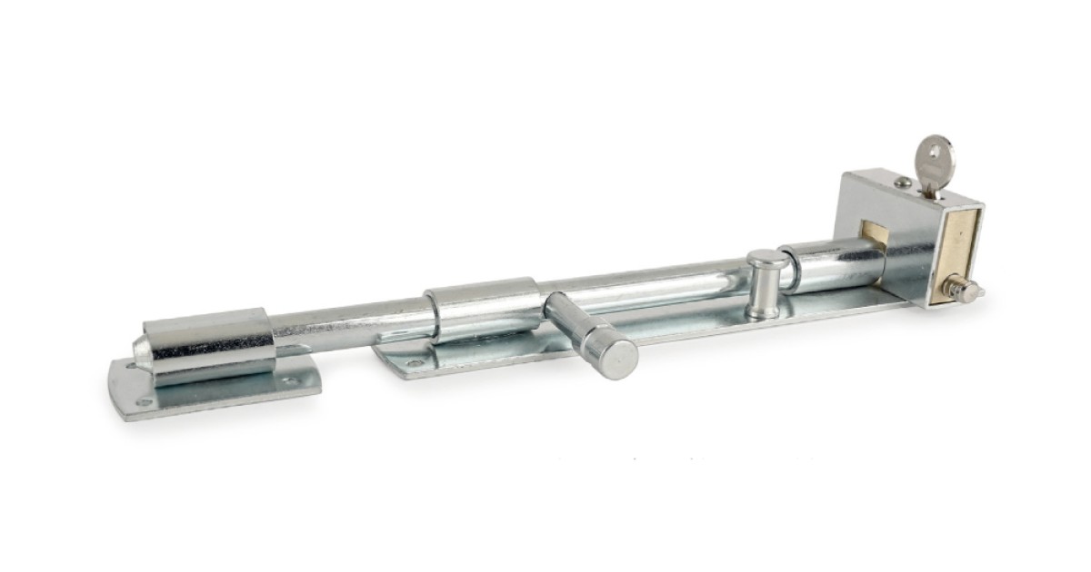 Galvanized Armoured Horizontal Bolt with Built-in Padlock
