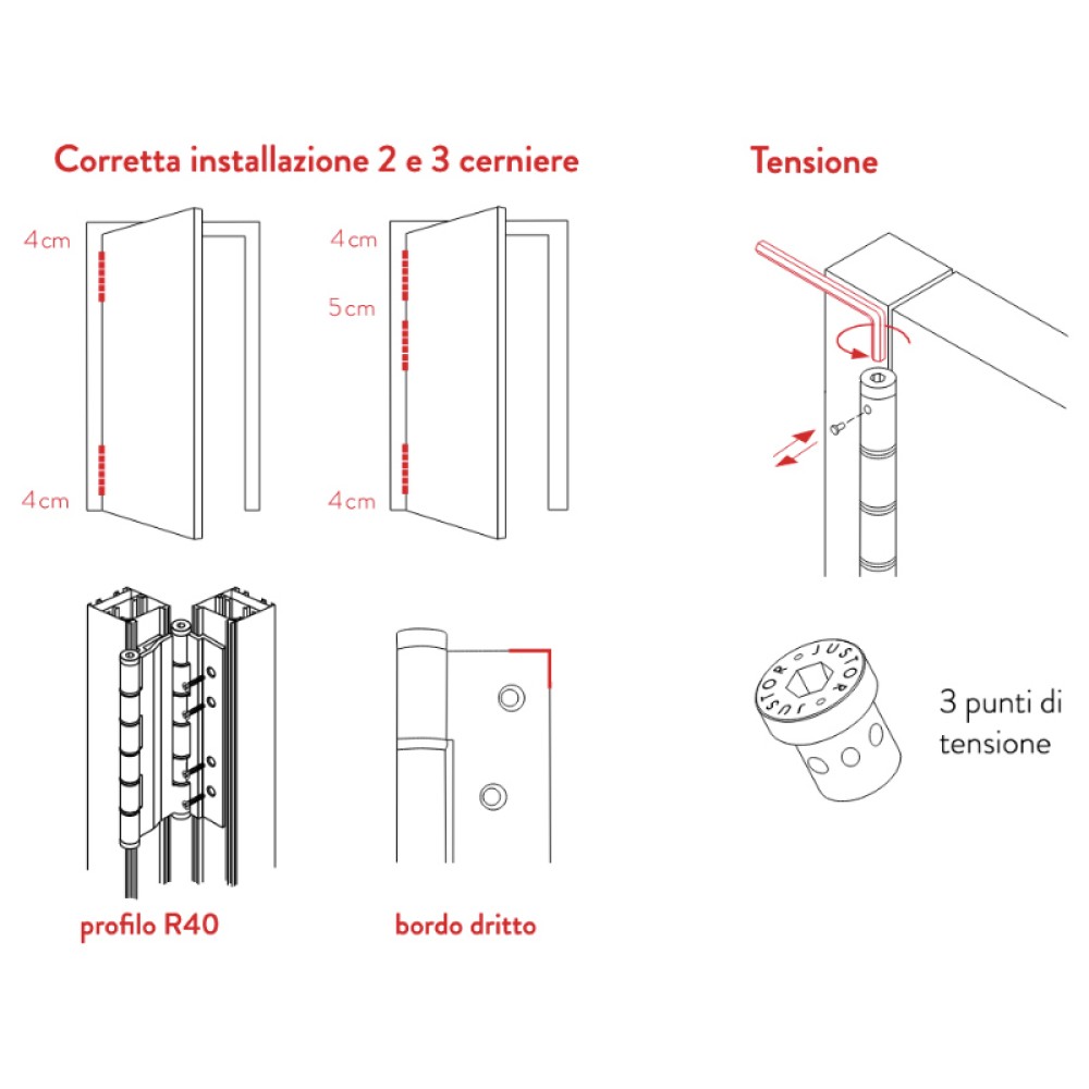 Double Action Hinges - Aluminum R40 - Best Prices