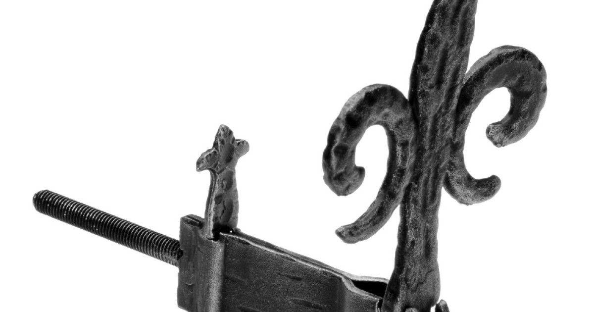 Lily-Shaped Iron Shutter Stoppers - Made in Italy