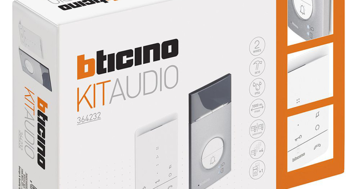 BTicino 364232 Audio Kit with Intercom and Keypad