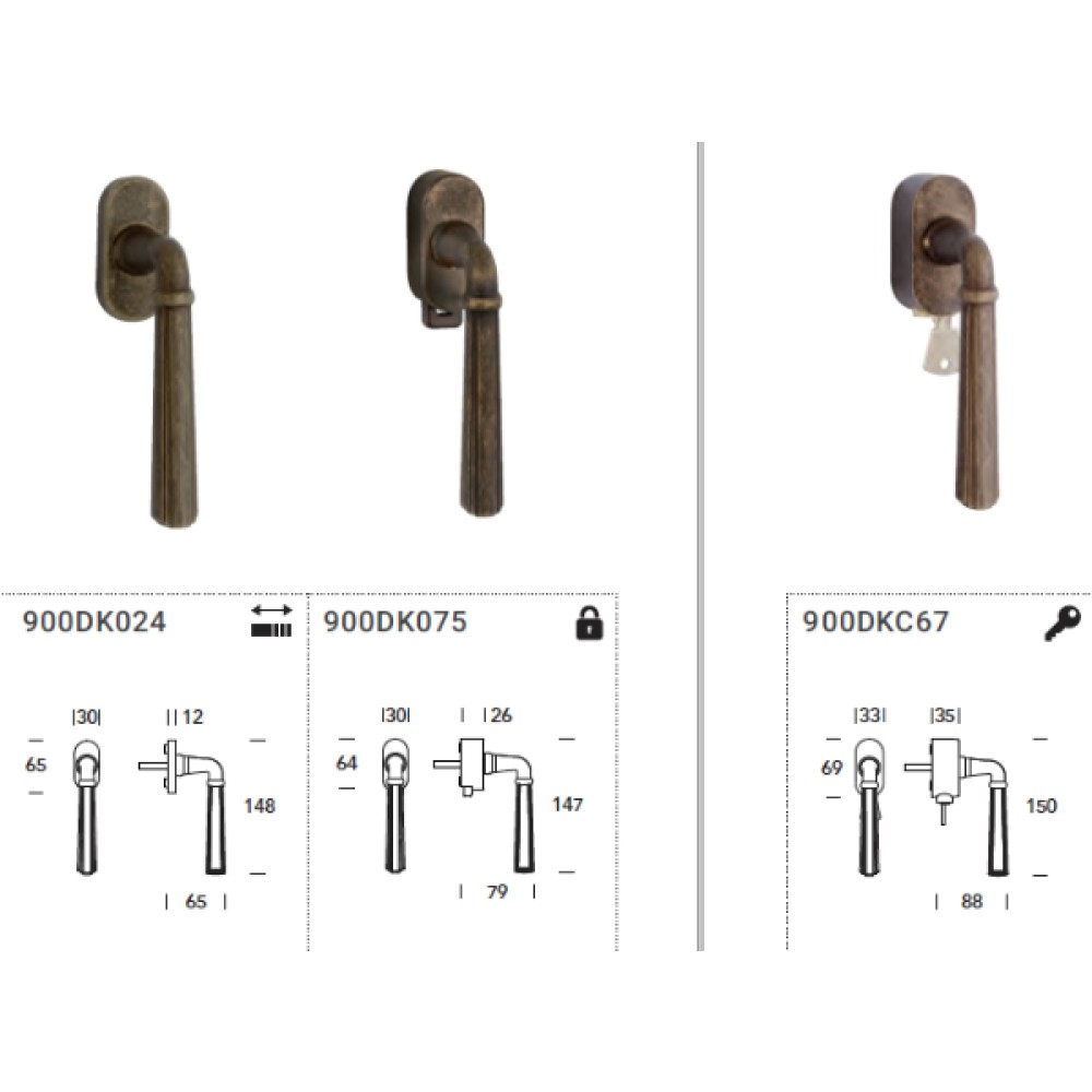 Vintage Window Handle - Reguitti Charme