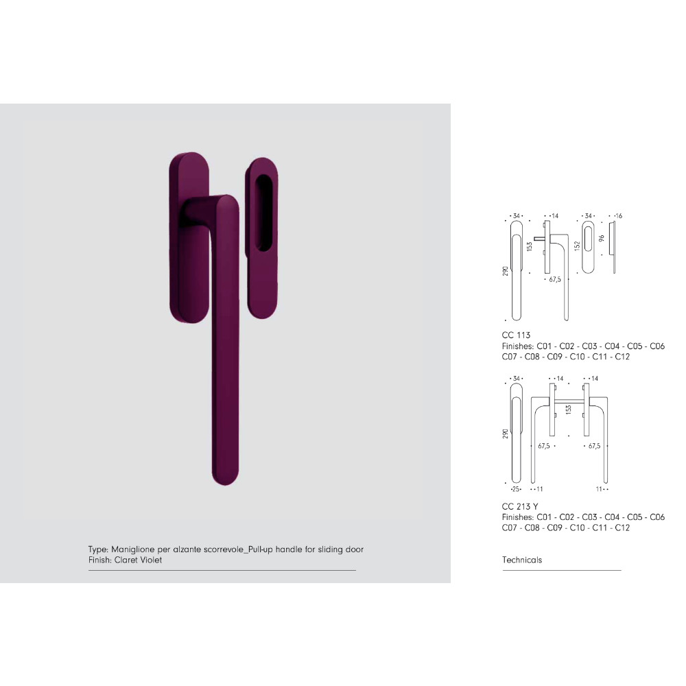 Sliding Door Handle COLOMBO DESIGN MOOD