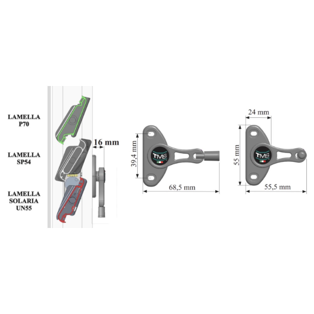 Lowered Crank for Adjustable Shutter