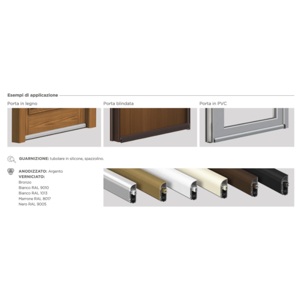 Draft Excluder for Door - Comaglio 1450 Comax