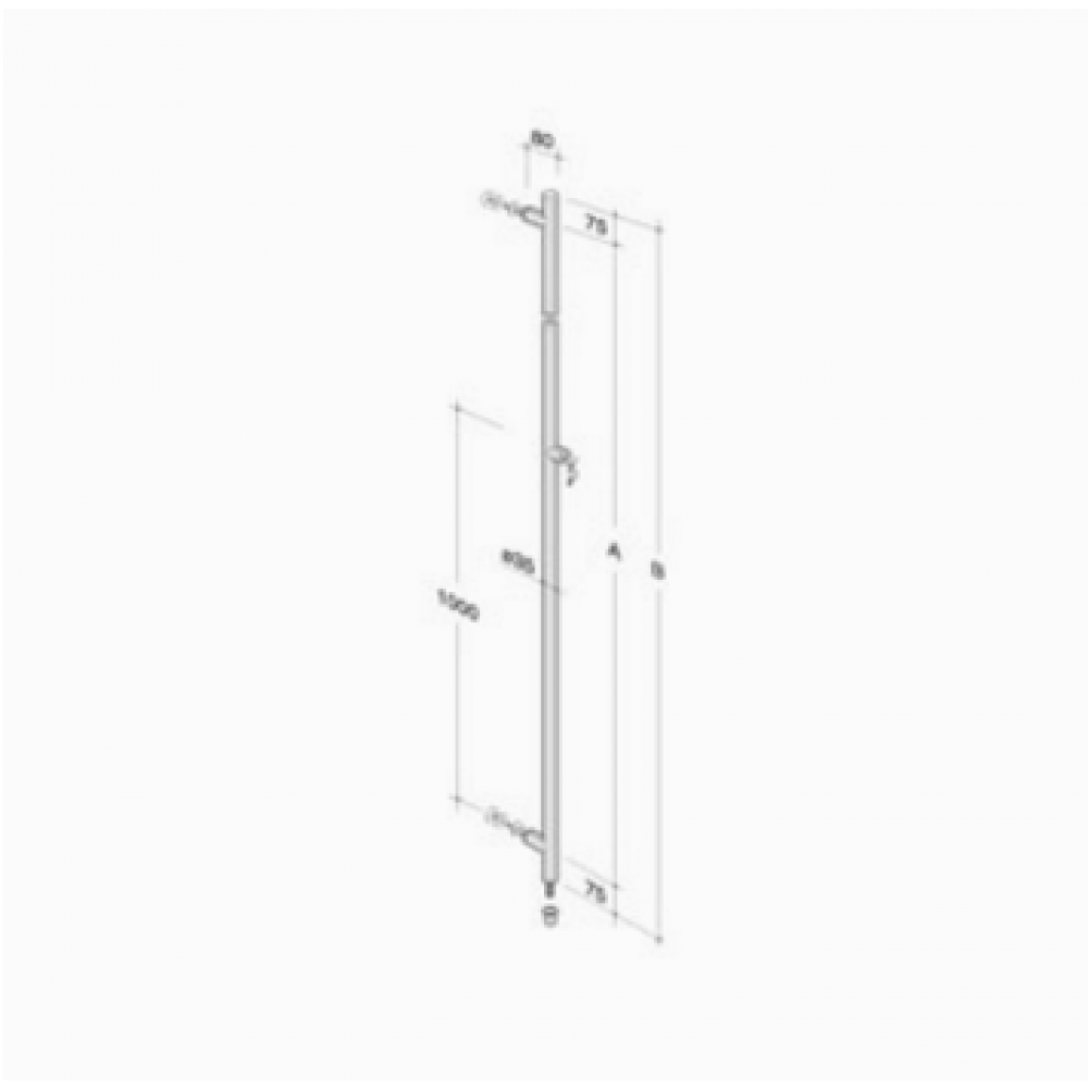 Stainless Steel pba 200C Pull Handles with Built-in Lock