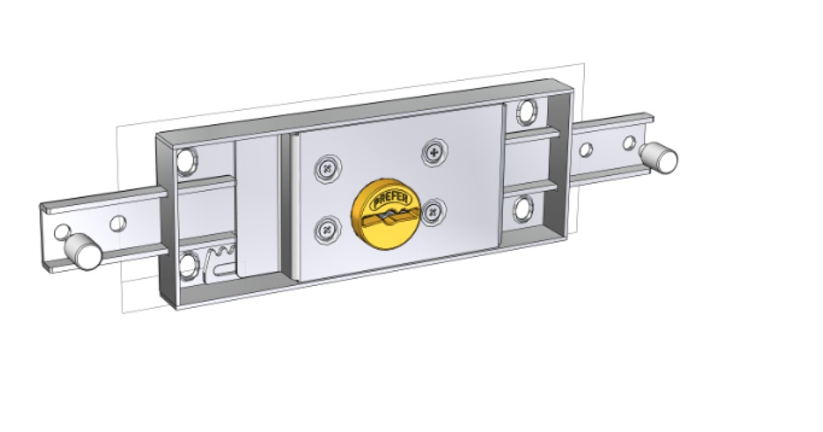 Double Bit Lock for Rolling Shutter - Prefer 8601.0010.0200