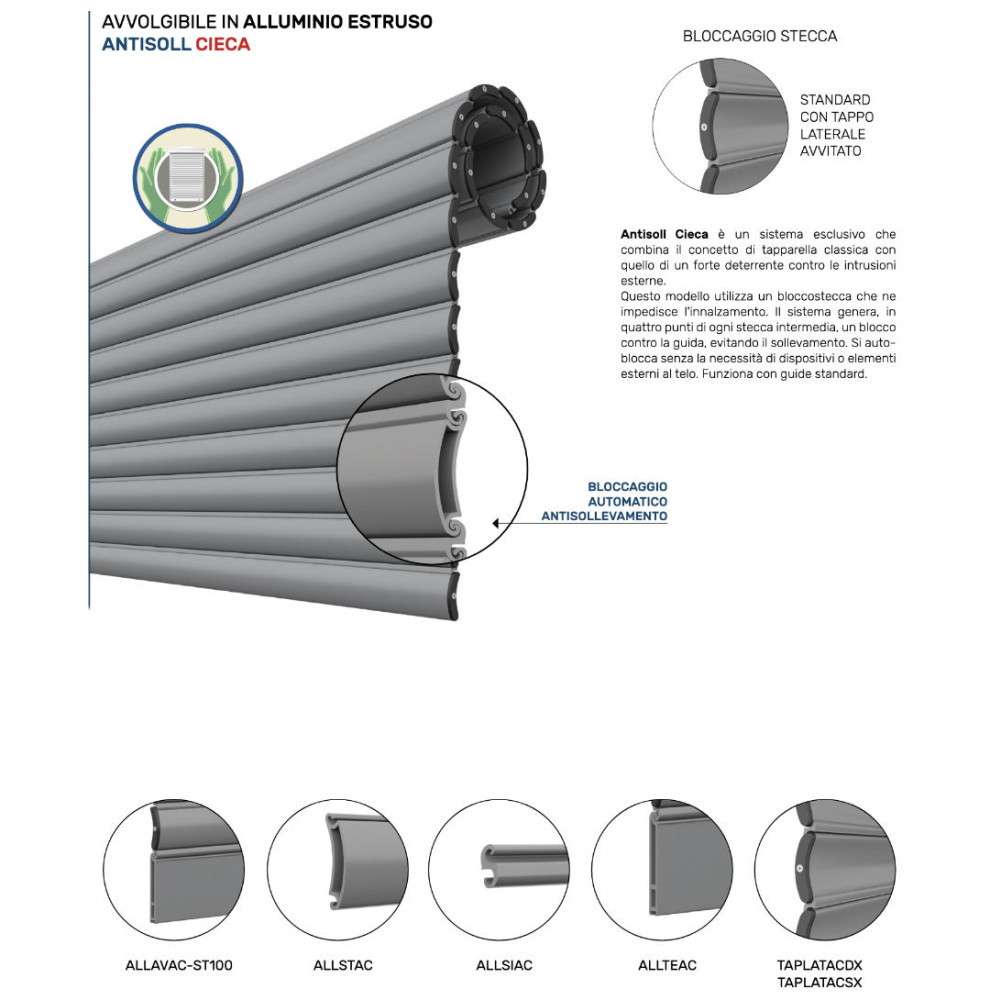 Anti-intrusion Roller Shutter ANTISOLL PINTO