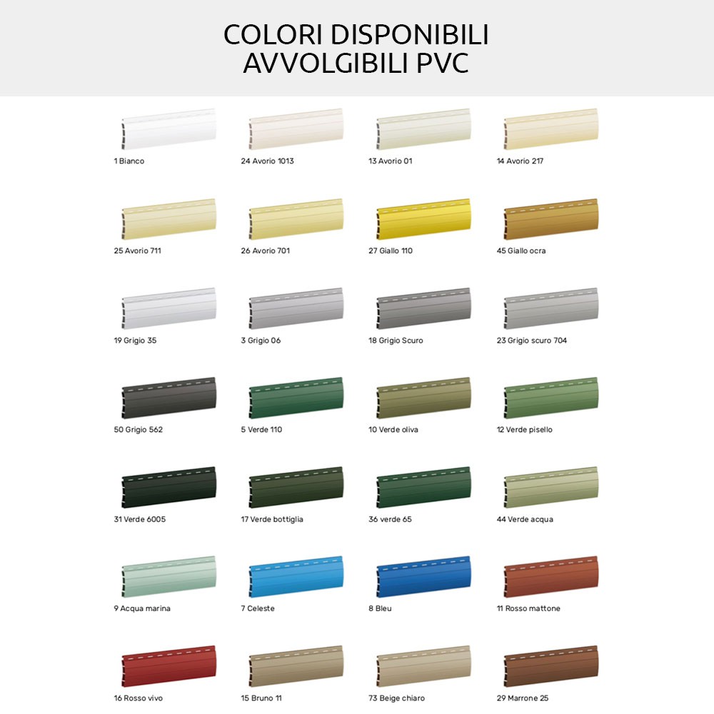 Pvc Roller Shutter Serena Pinto 4,5 Kg/Mq